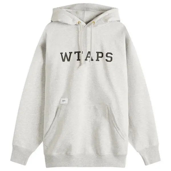 Wtaps Academy Logo Hoodie - Ash Gray | Editorialist